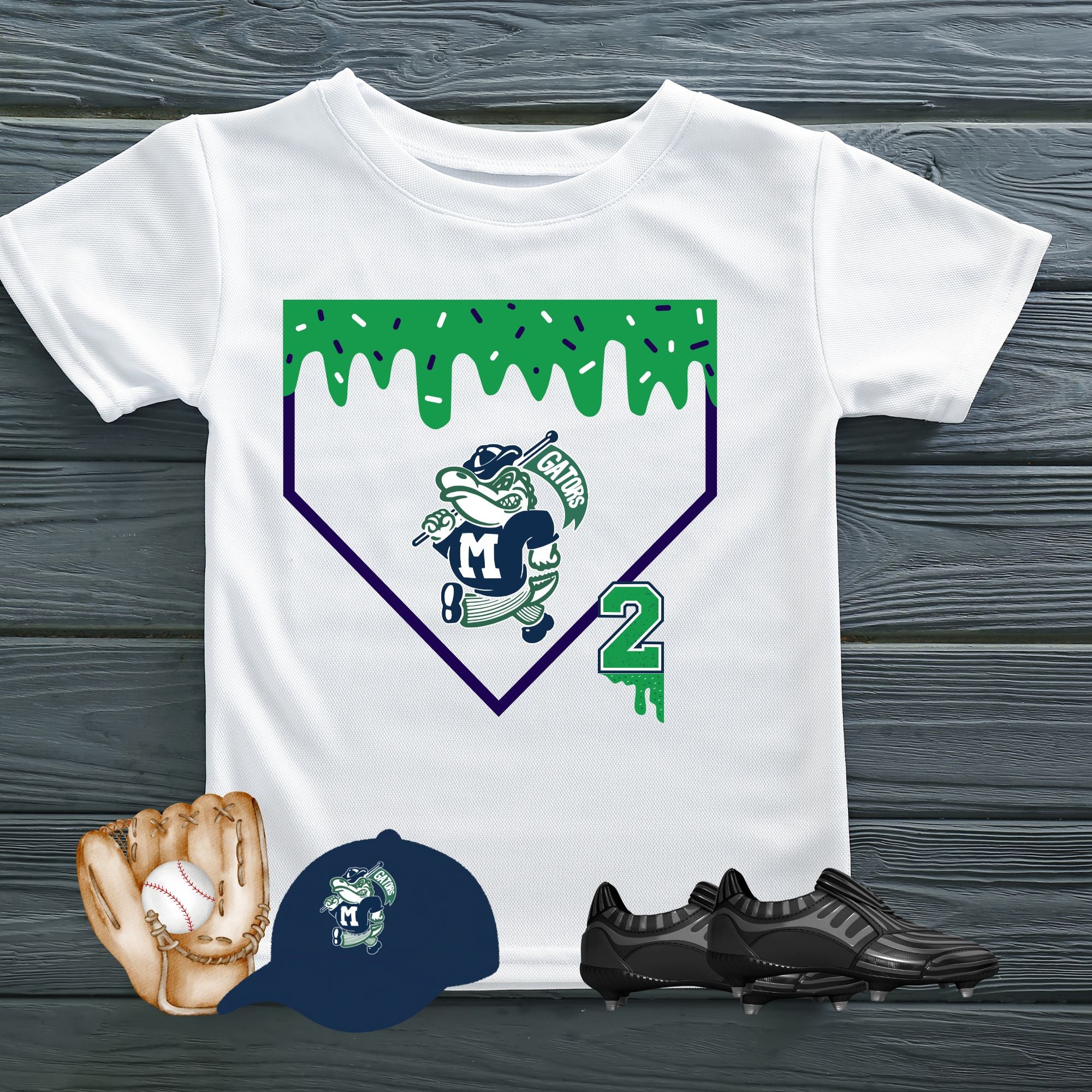Baseball Mascot Drip Dri-Fit Tee – Stitched Magnolia Exclusive | The O