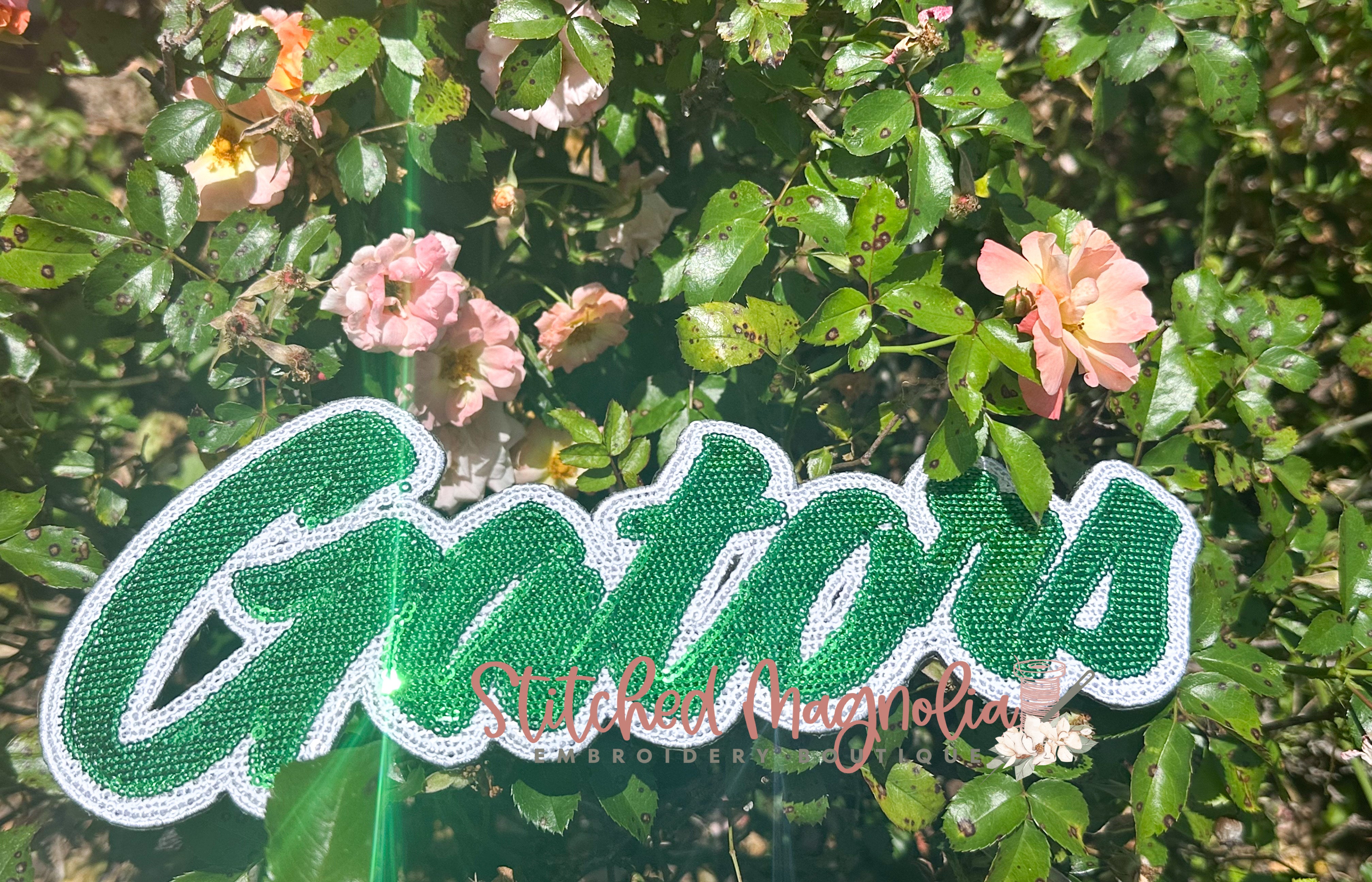 11" Gators Logo Sequin Patch – Stitched Magnolia